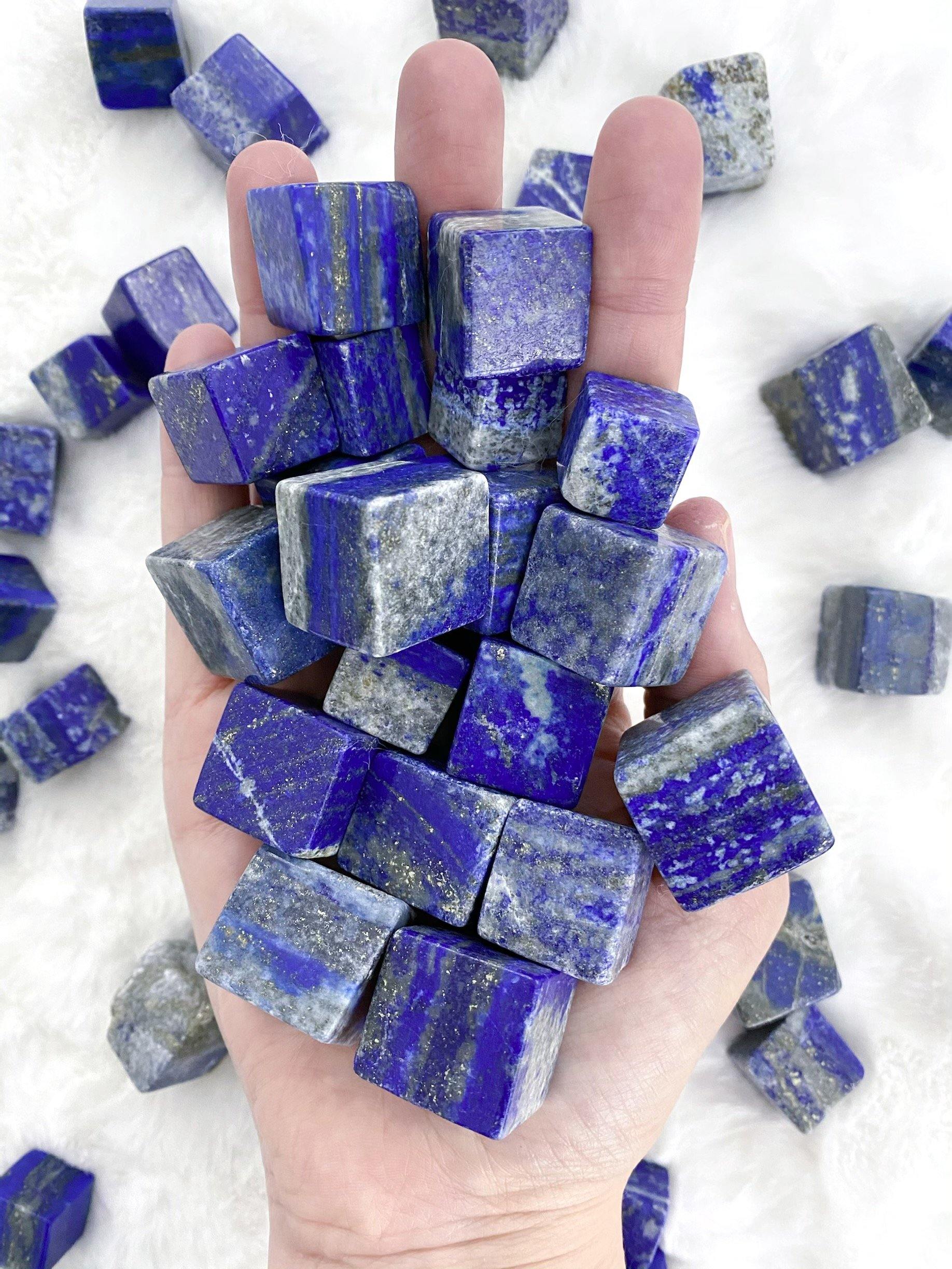 Lapis lazuli Tumbled Cubes – Uncommon Rocks